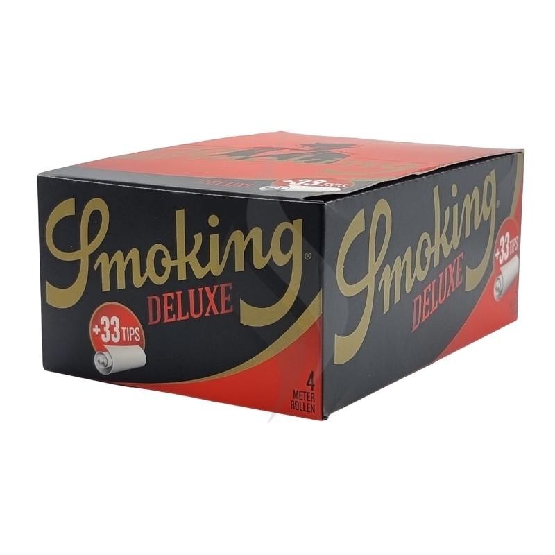 Smoking Deluxe Rolls rolling paper on roll with tips